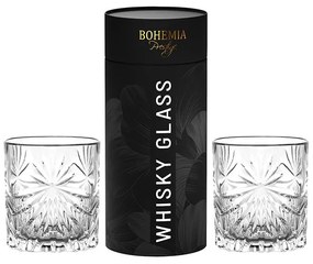 BOHEMIA PRESTIGE FIORE SKLENICE NA WHISKY V TUBĚ 320ML SADA 2KS