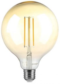 V-TAC Žárovka Filament Globe-E27 G125 Amber dimmable 8W 2200K 700Lm