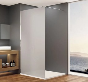 Bruckner Spitza walk-in sprchová zástěna 100 x 200 cm chrom matné sklo 750.102.1
