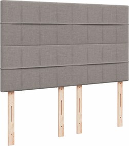 Box spring postel s matrací taupe 140x190 cm textil 3291667