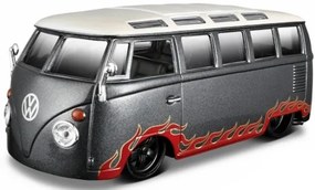 Maisto Volkswagen Van Samba Šedý 1:24