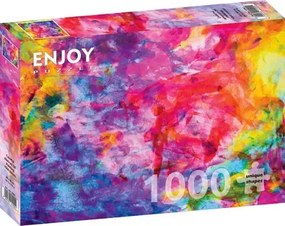 ENJOY Puzzle Barevná abstraktní olejomalba / 1000 dílků / od 14 let