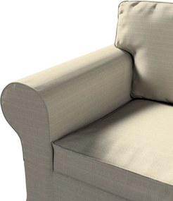 Potah na křeslo IKEA Ektorp barva béžová látka pletený vzor