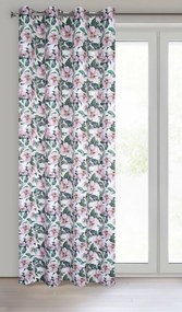 ZATEMŇOVACÍ ZÁVĚS NA KROUŽCÍCH SIMONA 140X250 CM VZOROVANÁ