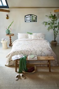 Pip Studio perkálové povlečení Desi Garden White - 140 x 200 + 70x90, bílá (Luxusní bílé perkálové povlečení na jednolůžko)