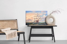 Obraz Plachetnice V Moři Nedostatek Nedostatek Přírodní plátno 90x60