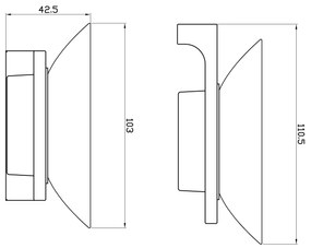 Slezák Rav Nil mýdlenka skleněná kartáčovaná zlatá NLA0300ZK