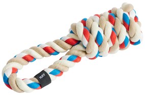 HAY Provazová psí hračka Rope Toy, Red / Turquoise / Off-white
