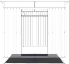 Podlaha BBFL-4 pro zahradní domek BestBerg ZDSL-4 / 168 x 216 cm / černá
