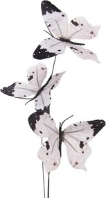 Dekorační větvička s bílými motýlky Butterfly - 10*10*65 cm