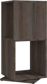 Otočná skříňka šedá a dub sonoma 34,5 x 34,5 x 75,5 cm kompozit 339561