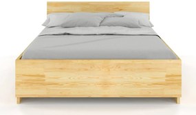 Prodloužená postel s úložným prostorem Bergman - borovice   , Borovice přírodní, 140x220 cm