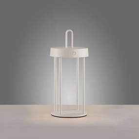 LD 19300-16 ANSELM LED stolní lampa na baterie bílá 28cm dotykový stmívač IP44 zahradní svítidlo 2700K - JUST LIGHT
