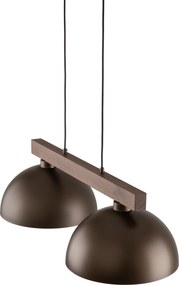 TK Lighting Hnědý závěsný lustr Oslo pro žárovku 2x E27 TK4507