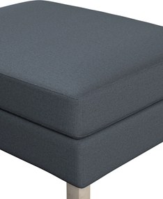 Potah na podnožku IKEA Karlstad barva modrá látka pletený vzor
