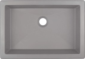 Deante Correo, granitové umyvadlo 500x350x140 mm, šedá metalíza, DEA-CQR_SU5U