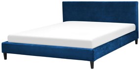 Manželská postel 160 cm FUTTI (s roštem) (modrá). 1007266