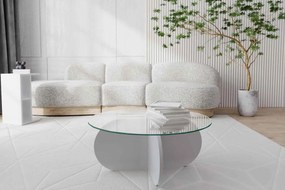 Designový konferenční stolek Jameela 75 cm bílý