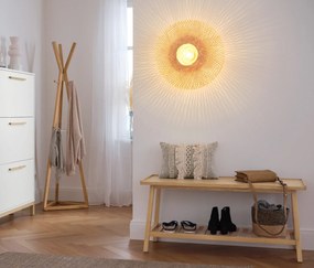 Tchibo - Lavice na sezení s odkládací plochou - barva: hnědá