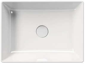 GSI KUBE X keramické umyvadlo na desku, 50x37cm, bílá ExtraGlaze 942911