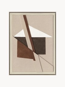 Ručně malovaný obraz na plátně Brown Shapes
