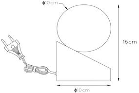 Lucide 45561/01/72 - Stolní lampa LEN 1xG9/33W/230V