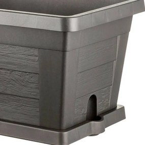 Bama Zahradní velkoobjemový truhlík Legno antracit, 60 x 30 x 25 cm, 60 cm