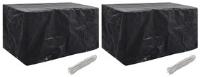 Plachty na zahradní nábytek 2 ks 8 oček 180 x 70 x 90 cm 279129