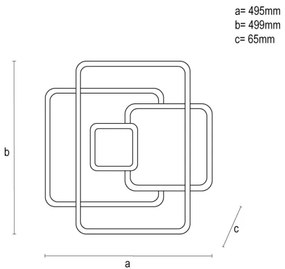 LED Stmívatelné stropní svítidlo LED/110W/230V 3000-6500K bílá +dálkové ovládání