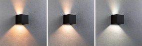 P 94847 Domovní LED venkovní nástěnné svítidlo Smart Home Zigbee Cybo IP44 hranaté 100x100mm RGBW 2x2,5W 230V antracit hliník - PAULMANN