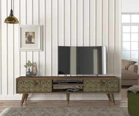 Hanah Home TV stolek Valente (TV Sehpası) - Walnut, Ořech