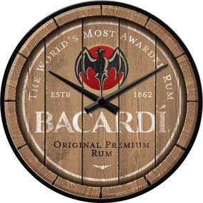 Postershop Nástěnné hodiny - Bacardi (logo)