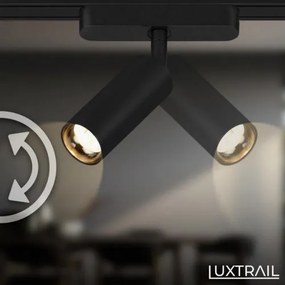Lištové LED svítidlo BRILONER Luxtrail 48V spot 5W nastavitelné černá 8031015