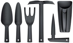 Prosperplast Sada ručního nářadí RESPANA GARDENING TOOLS SET černá, 6 ks Barva: Černá, Počet kusů v sadě: 6