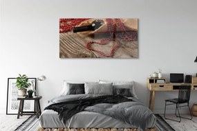 akrylový obraz Víno srdce korály 140x70 cm