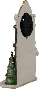 Stolní hodiny s vánoční dekorací Santa Clause - 15*7*22 cm
