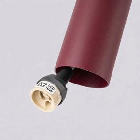 Sollux Lighting Závěsné svítidlo LAGOS 3L bordó