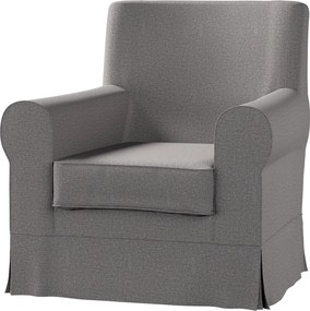 Potah na křeslo IKEA Ektorp Jennylund barva šedá látka pletený vzor
