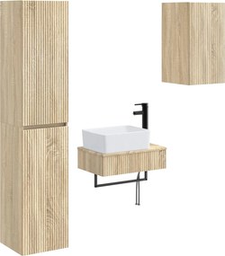 Sada koupelnového nábytku 3 ks Dub sonoma 33 x 34,5 x 160 cm 3406055