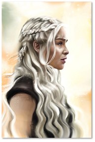Gario Obraz na plátně Hra o trůny, portrét Daenerys Targaryen - Dmitry Belov Rozměry: 40 x 60 cm