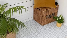 Vinylový samolepící čtverec Bloomy Grid 30,5x30,5cm