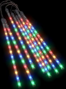 vidaXL Padající světla 8 ks 30 cm 192 LED dovnitř i ven [328556] Barva: Modrá