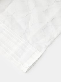 Sinsay - Sada záclon na řasící pásce s lesklou geometrickou výšivkou 2 pack - bílá