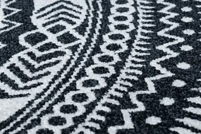 Dywany Łuszczów Kusový koberec Napkin black kruh Rozměry koberců: 120x120 (průměr) kruh