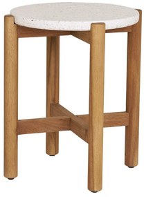 Zahradní odkládací stolek Lapronda 37 cm přírodní