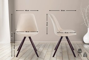 Konferenční židle Laval Cappuccino kulatý – krémová