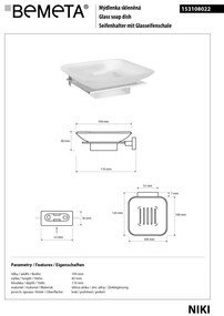 Bemeta Design NIKI: Mýdlenka -