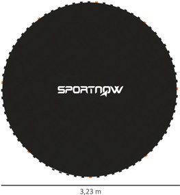 SPORTNOW Nahradní Trampolínová Podložka pro Odskok, Kompatibilní s 366 cm Trampolínou Ø 366 cm a pružinami 14 cm, včetně nástroje na instalaci pružin…