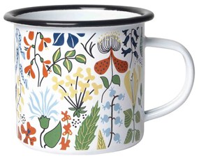 Pluto Design Smaltovaný plecháček Herbarium 350 ml, multi barva, smalt