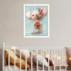 INSPIO Obrazy na stěnu do dětského pokoje - Myška